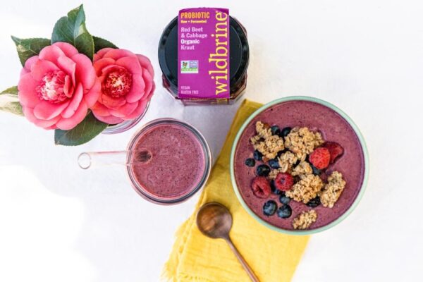 Mixed Berry Probiotic Smoothie Recipe | wildbrine